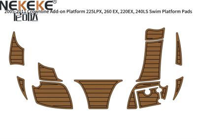 China 6mm UV Resistant Self-adhesive Marine EVA Flooring Faux Teak Boat Deck Mat for Crownline Yachts for sale