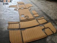 China 6mm Thickness UV Resistant Self Adhesive Marine EVA Flooring Faux Teak Boat Deck Mat for sale