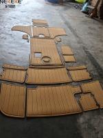China 6mm Thickness UV Resistant Self Adhesive Marine EVA Flooring Faux Teak Boat Deck Mat for sale