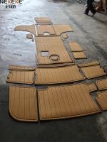China 6mm Thickness UV Resistant Self Adhesive Marine EVA Flooring Faux Teak Boat Deck Mat for sale