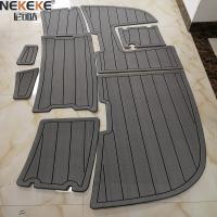 China Self Adhesive 6mm Thickness UV Resistant Marine EVA Flooring Faux Teak Boat Deck Mat for sale