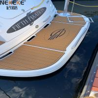 China 6mm Thickness UV Resistant Self Adhesive Marine EVA Flooring Faux Teak Boat Deck Mat for sale
