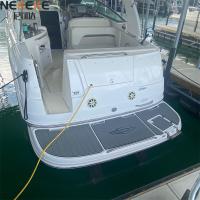China 6mm Thickness UV Resistant Self Adhesive Marine EVA Flooring Faux Teak Boat Deck Mat for sale
