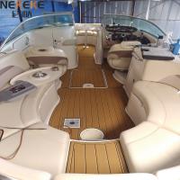 China 6mm Thickness UV Resistant Self Adhesive Marine EVA Flooring Faux Teak Boat Deck Mat for sale