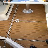 China 6mm Thickness UV Resistant Self Adhesive Marine EVA Flooring Faux Teak Boat Deck Mat for sale