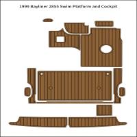 China Marine EVA Flooring For 1999 Bayliner 2855 Self Adhesive Faux Teak Swim Platform & Cockpit Boat Deck Mat for sale
