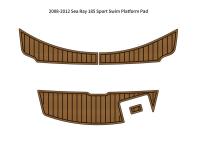 China Marine EVA Flooring for 2008-2012 Sea Ray 185 Sport Self Adhesive Faux Teak Swim Platform Boat Deck Mat for sale
