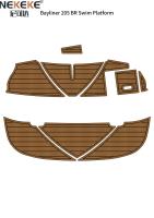 China 6mm Thick Self-Adhesive Faux Teak Marine EVA Flooring Boat Deck Mat for 2009 Bayliner 205 BR Swim Platform for sale