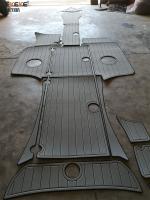 China Self-Adhesive 6mm Thick Faux Teak Marine EVA Flooring for Boat Deck Mat and Swim Platform for sale