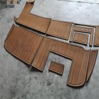 China Self Adhesive 6mm Thick UV Resistant Marine EVA Flooring Faux Teak Boat Deck Mat for sale