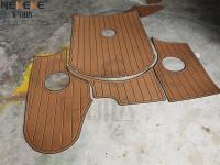 China Self Adhesive 6mm Thick UV Resistant Marine EVA Flooring Faux Teak Boat Deck Mat for sale