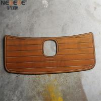 China 6mm Thick Self Adhesive Faux Teak Marine EVA Flooring Boat Deck Mat for 2004 Malibu Response LXI for sale