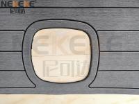 China 6mm Thick Self Adhesive Faux Teak Marine EVA Flooring Boat Deck Mat for 2004 Malibu Response LXI for sale