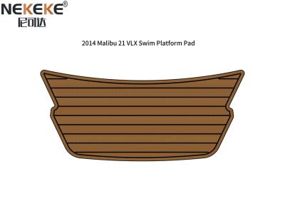 China 6mm Thickness Self-Adhesive Faux Teak Marine EVA Flooring Boat Deck Mat for 2014 Malibu 21 VLX for sale