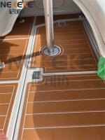 China Self Adhesive 6mm Thick UV Resistant Marine EVA Flooring Faux Teak Boat Deck Mat for 2000 Four Winns 298 Vista for sale