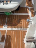 China Self Adhesive 6mm Thick UV Resistant Marine EVA Flooring Faux Teak Boat Deck Mat for 2000 Four Winns 298 Vista for sale