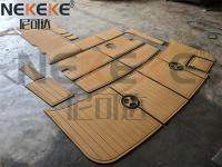 China Self Adhesive 6mm Thick UV Resistant Marine EVA Flooring Faux Teak Boat Deck Mat for 2000 Four Winns 298 Vista for sale
