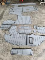 China 6mm Thickness Self-Adhesive Marine EVA Flooring with Faux Teak Styling for Boat Deck Mat and Swim Platform Pad for sale