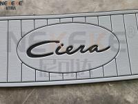 China 6mm Thickness Self-Adhesive Marine EVA Flooring with Faux Teak Styling for Boat Deck Mat and Swim Platform Pad for sale