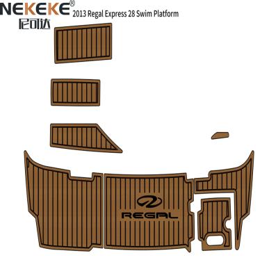 China 6mm UV Resistant Self-Adhesive Marine EVA Flooring for 2013 Regal Express 28 Boat Deck Mat for sale