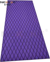 China Self Adhesive EVA Deck Sheet Purple Black Embossed Diamond Anti Slip Waterproof Foam Mat For Boat Gym Pool Garage for sale