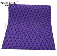 China Self Adhesive EVA Deck Sheet Purple Black Embossed Diamond Anti Slip Waterproof Foam Mat For Boat Gym Pool Garage for sale