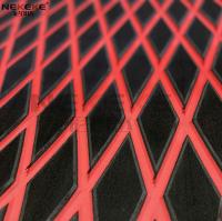 China Self Adhesive EVA Deck Sheet Black Red Embossed Diamond Anti Slip Waterproof Foam Mat for sale