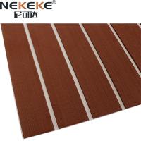 China Self Adhesive EVA Deck Sheet Dark Brown White Straight Stripe for sale