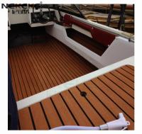 China Self Adhesive EVA Deck Sheet Dark Brown Black Straight Stripe for sale