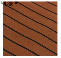 China Self Adhesive EVA Deck Sheet Dark Brown Black Straight Stripe for sale