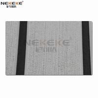 China Self Adhesive EVA Deck Sheet Light Grey Black Stripe V-Slot for sale