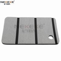 China Self Adhesive EVA Deck Sheet Light Grey Black Stripe V-Slot for sale