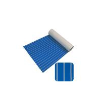 China Self Adhesive EVA Deck Sheet Dark Blue White Straight Stripe for sale