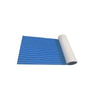 China Self Adhesive EVA Deck Sheet Dark Blue White Straight Stripe for sale