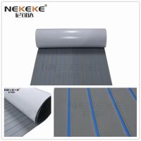 China Self Adhesive EVA Deck Sheet Dark Grey Blue Straight Stripe for sale