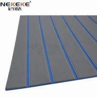 China Self Adhesive EVA Deck Sheet Dark Grey Blue Straight Stripe for sale