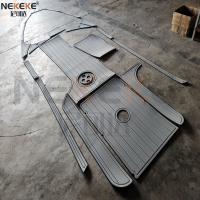 China 2010-2014 Malibu 21 VLX Cockpit Deck Mat 6mm EVA Faux Teak Marine Flooring Replacement Pad for sale