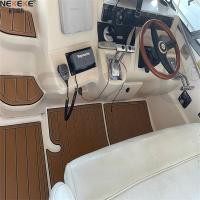 China 1999 Cruiser Yachts 3870 Express Swim Platform Cockpit EVA Faux Teak Deck Mat Marine Flooring Pad for sale