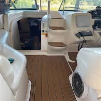 China 1999 Cruiser Yachts 3870 Express Swim Platform Cockpit EVA Faux Teak Deck Mat Marine Flooring Pad for sale