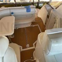 China 1999 Cruiser Yachts 3870 Express Swim Platform Cockpit EVA Faux Teak Deck Mat Marine Flooring Pad for sale