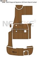 China Chaparral Signature 240 2005 Swim Step Cockpit EVA Faux Teak Deck Mat Marine Flooring Pad for sale