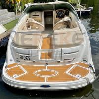 China Chaparral Signature 240 2005 Swim Step Cockpit EVA Faux Teak Deck Mat Marine Flooring Pad for sale