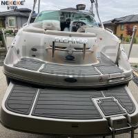 China Chaparral Signature 240 2005 Swim Step Cockpit EVA Faux Teak Deck Mat Marine Flooring Pad for sale