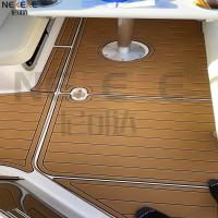 China Chaparral Signature 240 2005 Swim Step Cockpit EVA Faux Teak Deck Mat Marine Flooring Pad for sale