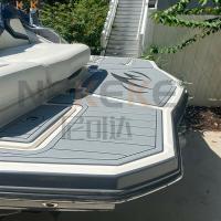 China Monterey M3 2011 Swim Platform EVA Faux Teak Deck Mat Marine Flooring Pad for sale