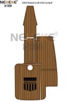 China Mastercraft X30 2003 Cockpit EVA Faux Teak Deck Mat Marine Flooring Pad for sale