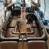China Mastercraft X30 2003 Cockpit EVA Faux Teak Deck Mat Marine Flooring Pad for sale