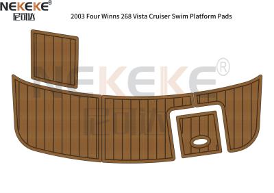 China Four Winns 268 Vista Cruiser 2003 Swim Platform EVA Faux Teak Deck Mat Marine Flooring Pad for sale