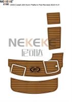 China Cobalt 226 2005 Swim Platform EVA Faux Teak Deck Mat Marine Flooring Pad for sale