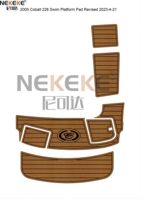 China Cobalt 226 2005 Swim Platform EVA Faux Teak Deck Mat Marine Flooring Pad for sale